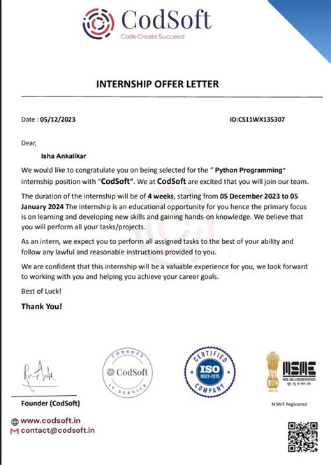 isha ankalikar on linkedin internship newbeginnings codsoftteam