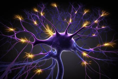 premium ai image neural network with connection weights and neurons
