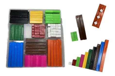 4 Jgo Regletas Cuisenaire Matemáticas Didácticas 171 Pzas Meses Sin