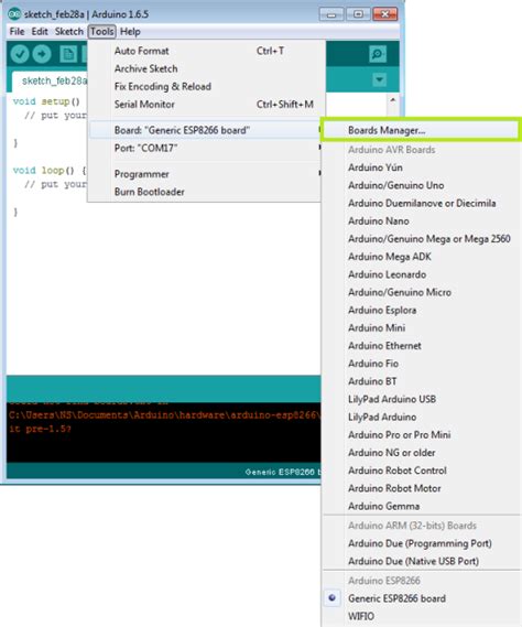 Esp8266 Uploading Code From Arduino Ide Techtutorialsx