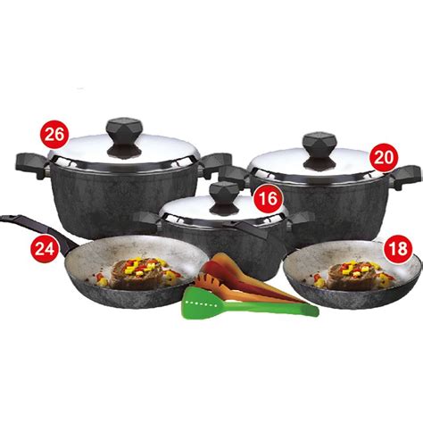 طقم حلل نوفال ديزاينو 12 قطعة تجهيزات المطابخ