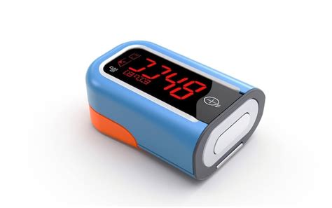Premium Ai Image Oxygen Saturation Meter On White Background