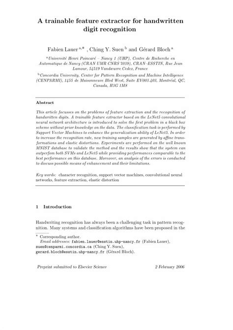 Pdf Trainable Feature For Handwritten Digit Reg Dokumen Tips