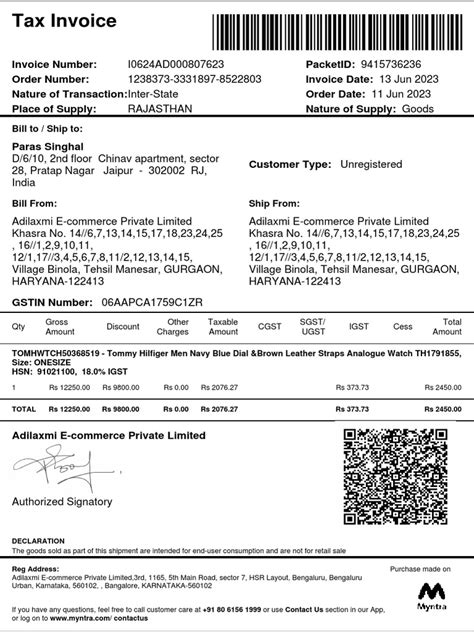 Bill To Ship To Qty Gross Amount Discount Other Charges Taxable Amount Cgst Sgst Ugst Igst