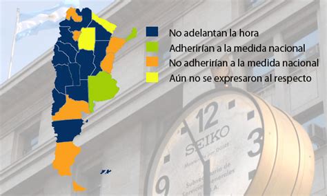 El Mapa Del Cambio Horario En La Argentina Infobae