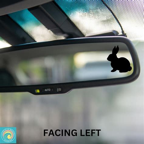 Rabbit Decal Bunny Decal Tiny Rabbit Mini Rabbit Rearview Mirror