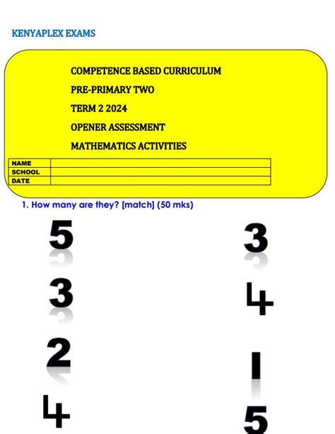 Pp2 Term 2 Opener Exams 2024 Set