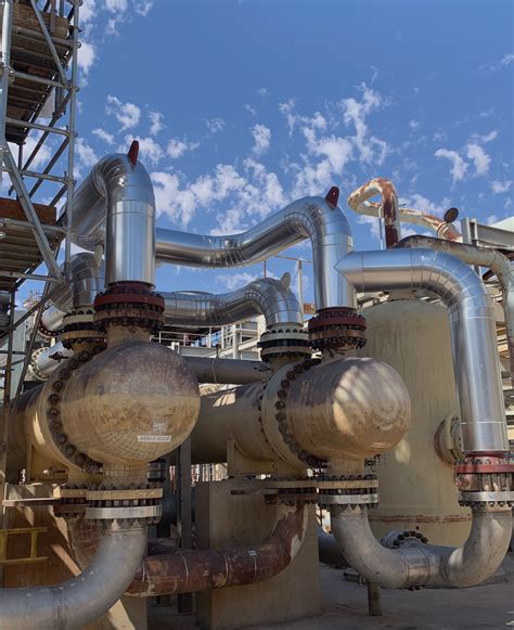 Gas Plant Pipework Lagging And Cladding Ezifab