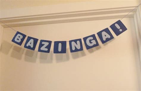 Bazinga Garland Banner Etsy Nerd Party Party Design Ideas Science