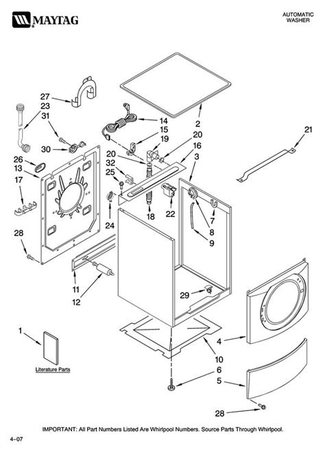 Maytag Washer Parts Diagram