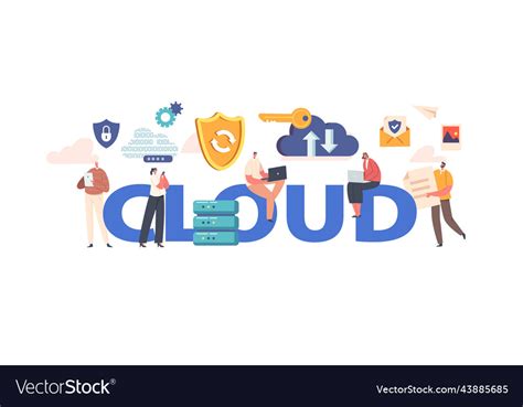 Cloud Storage Concept Digital Service Royalty Free Vector