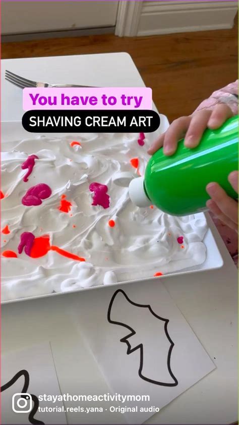 Shaving Cream Art Is So Fun And Perfect For Halloween Shaving Cream