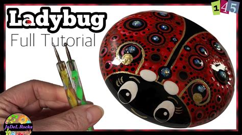 Ladybug Mandala Tutorial Dot Art Painting Youtube