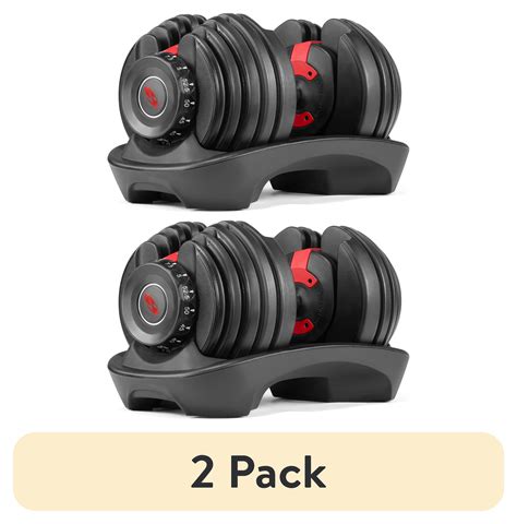 2 Pack Bowflex Selecttech 552 Dumbbell Adjustable Single Free 2
