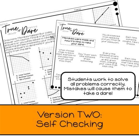 Identify Functions From A Graph Math Practice Activity Tpt