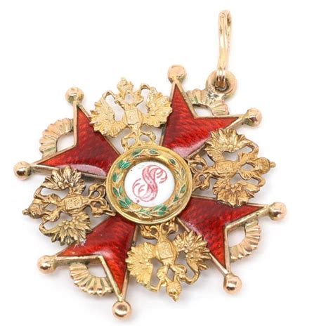 Russia Order Of St Stanislas 3rd Class Badge 19081917