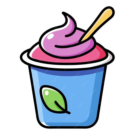Yogurt Clip Art And Vector Design With A White Background Premium Ai