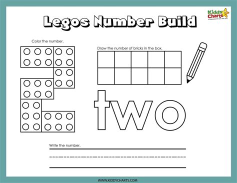 Lego Numbers Building Activity Printable Maths