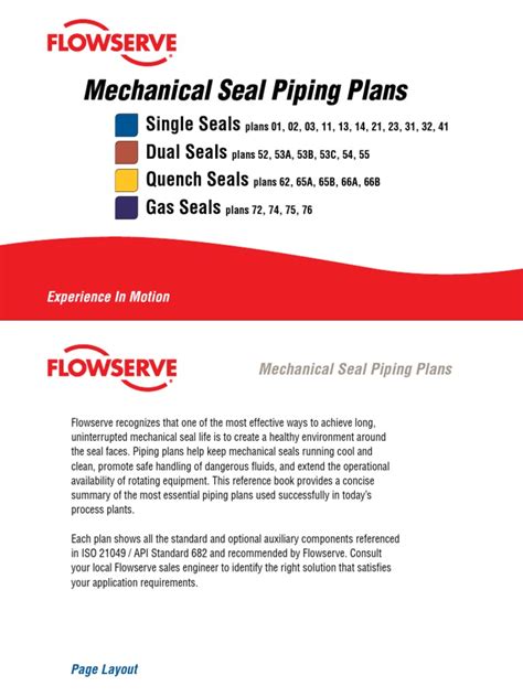 Api Piping Plan Pocket Flowserve Pdf Pdf Pump Valve