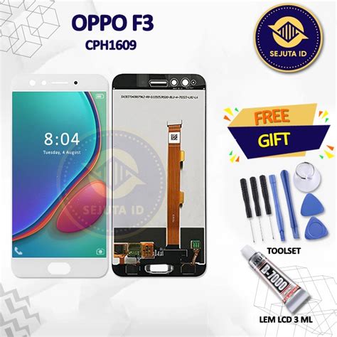 Jual Lcd Oppo F3 Cph1609 Touchscreen Original Fullset Free Toolset