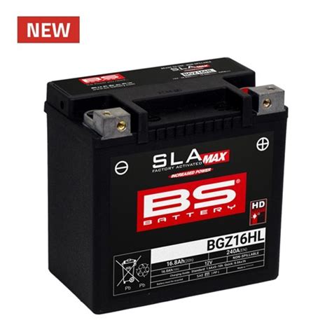 Bs Battery Sla Max Bgz Bgz16hl Ctn 4 Un2800class 8 Cassons