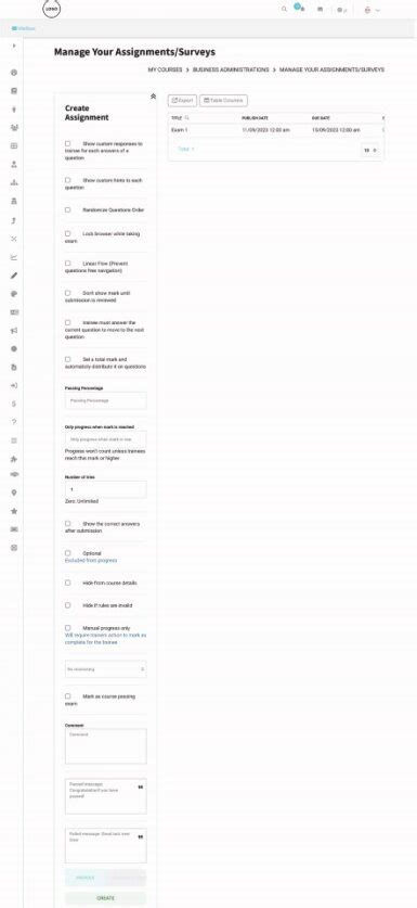 Managing Assignments Surveys User Manuals