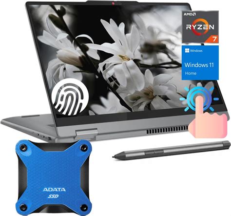 Amazon Com Lenovo IdeaPad 5 14 Touch Ryzen 7 2 In 1 Laptop 14 FHD Touchscreen AMD Ryzen 7