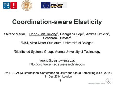 Coordination Aware Elasticity Ppt