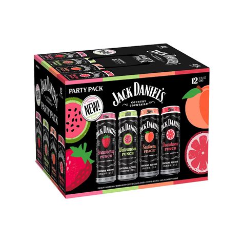 Jack Daniels Country Cocktail Variety Pack 12 Fl Oz Can 12 Pk