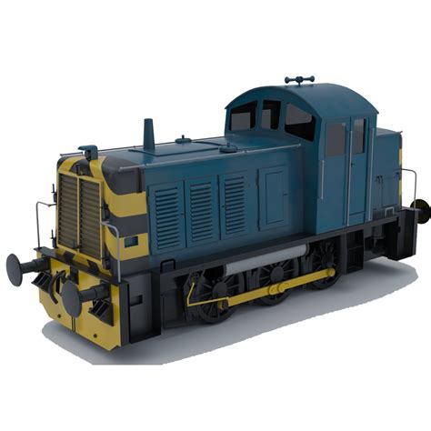 Br Class 07 Shunter Brblue Railed Vehicles Models Blenderkit