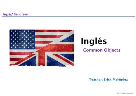 Common Objects English Esl Powerpoints