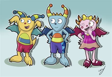 Henry Hugglemonster Going For A Swim By Rouyuki By Bunpatrol