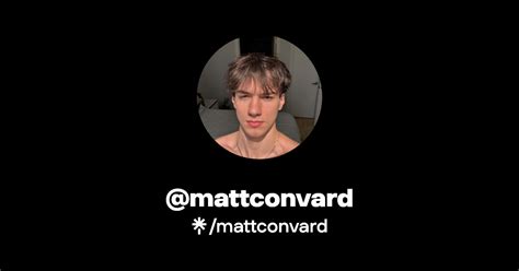 Mattconvard Official Tiktok Instagram X Linktree