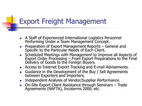 Ppt Export Freight Forwarding Services Powerpoint Presentation Free Download Id 51341