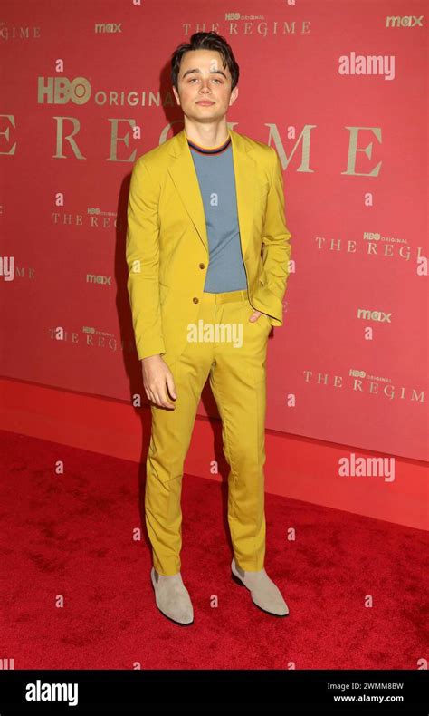 February 26 2024 New York New York Usa Actor Ben Ahlers Seen At