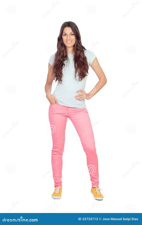 Pretty Casual Girl Stock Image Image Of Positive Female 33733713
