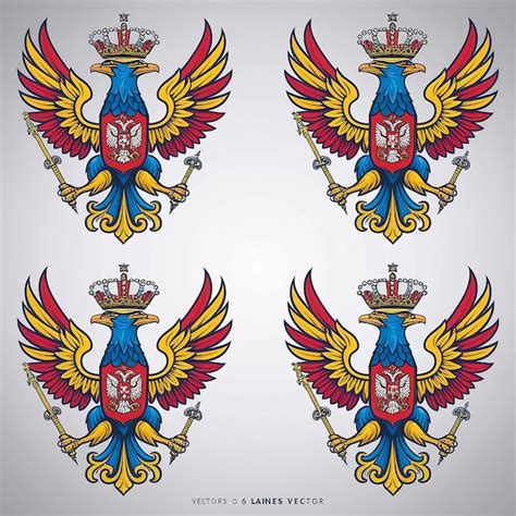 Set Of Double Headed Eagle Iconset Of Double Headed Eagle Iconset Of