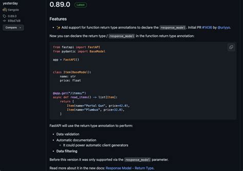 python fastapi cannot use `response` as a return type when `status