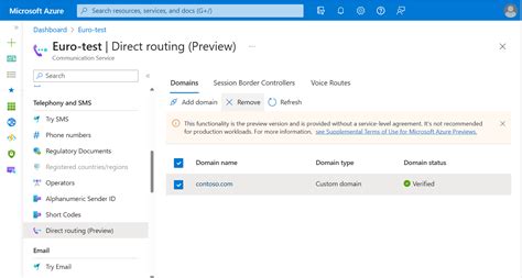 Azure Communication Services Direct Routing Domain Validation Microsoft Learn