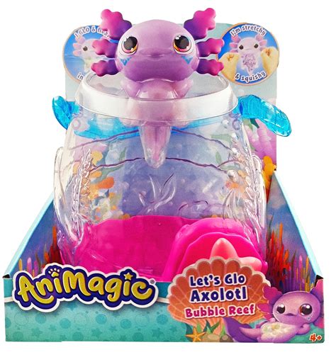 Animagic Lets Glo Axolotl Bubble Reef Multicolor Medium Bigamart