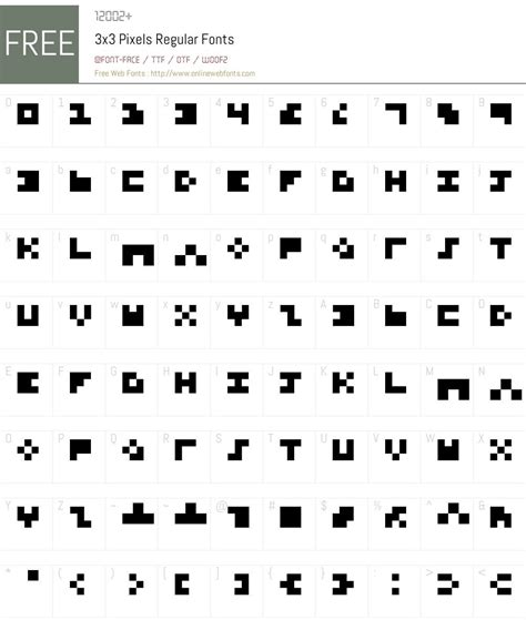 3x3 Pixels Regular 10 Fonts Free Download Onlinewebfontscom