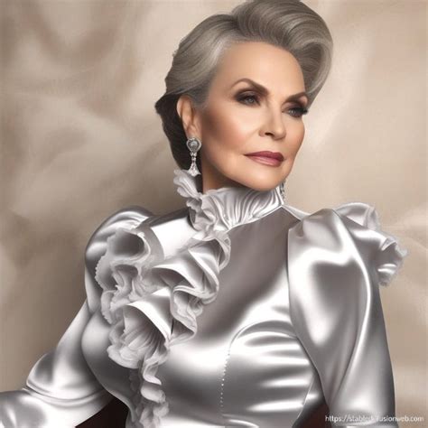 Untitled Pink Miranda Old Lady In Satin Blouse Beauty Beautiful