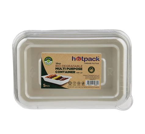 Bio Degradable Multi Purpose Container 5 Pieces