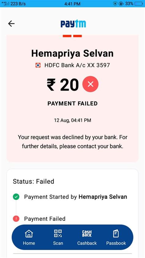 Resolved Hdfc Bank — Upi Failed Transaction