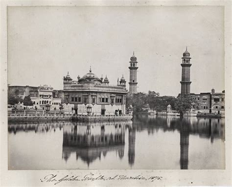 The Golden Temple In Amritsar 1875 Old Indian Photos