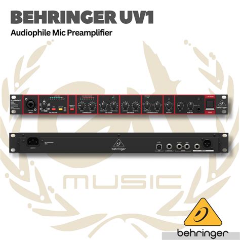 Jual Behringer Uv1 Audiophile Mic Preamplifier Voice Processor And 192