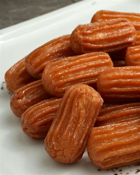 Tulumba Tatlisi Traditional Turkish Dessert Caramel Patisserie