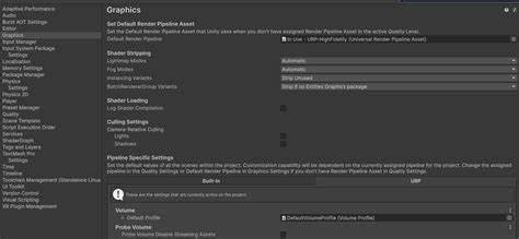URP Global Settings Not Visible In Unity Unity Engine Unity Discussions