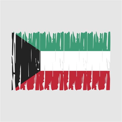 Kuwait Flag Vector 20356183 Vector Art At Vecteezy