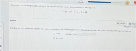 Solved Determine If The Following Equation Is Linear If The Chegg